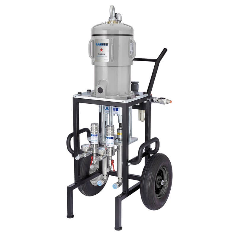 ENG. 1006 2K OMEGA 40:1 - Pneumatic injection systemOne motor - Two ...