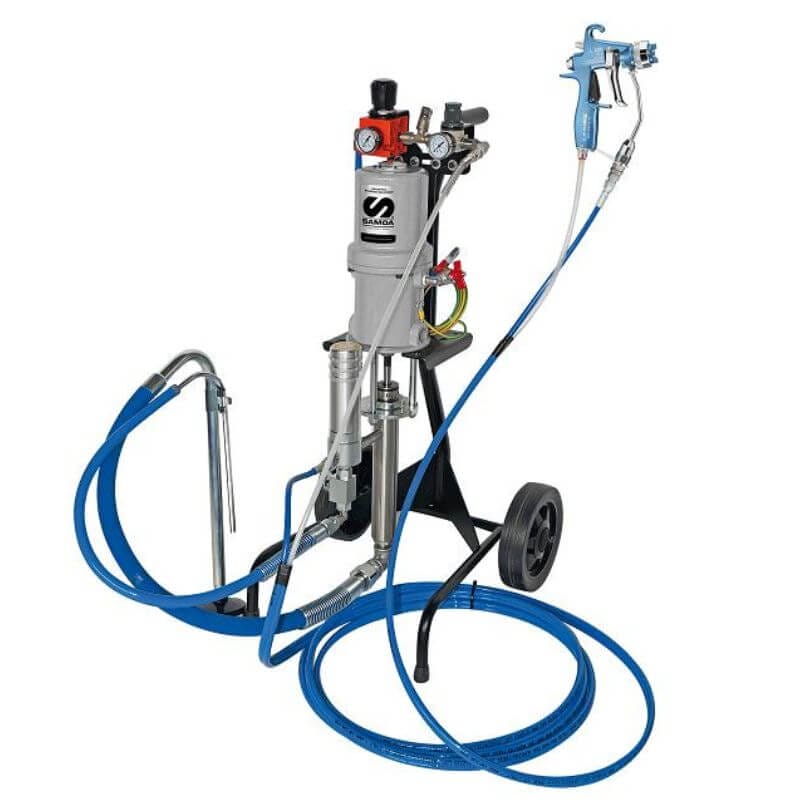 Air assisted airless store